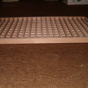 Custom Made to Your Size Large TRIMMED WOOD Floor Grate Wall Register ...