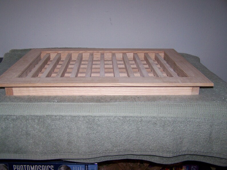 Custom Made to Your Size Large TRIMMED WOOD Floor Grate Wall - Etsy