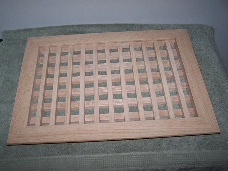 Custom Made to Your Size Large TRIMMED WOOD Floor Grate Wall - Etsy