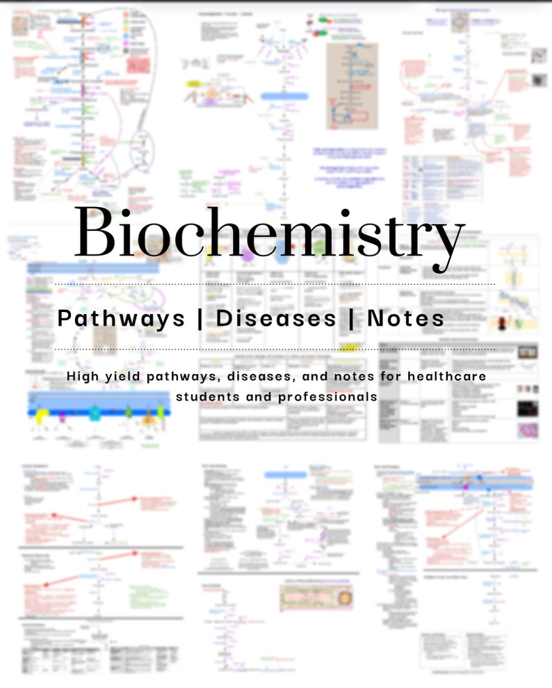 Biochemistry Study Guide. Color Coded Pre-med, Medical, Nursing ...