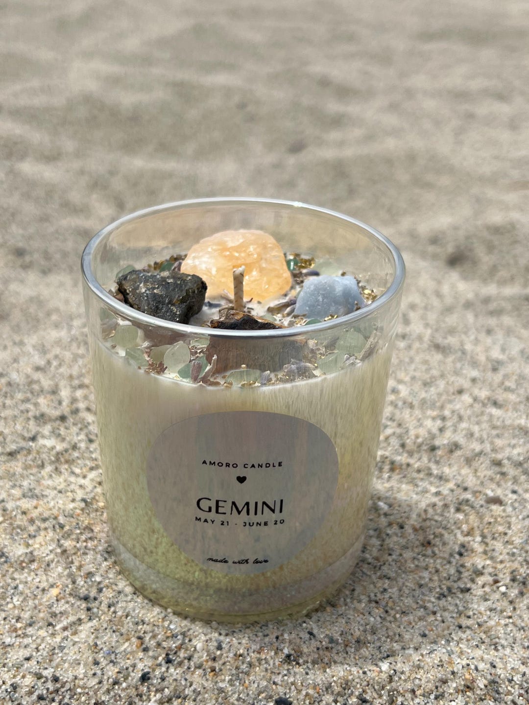 Amoro Candle Luxuriously Handmade and Decorated With Crystals, Best for ...