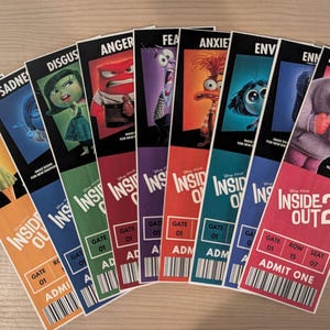 Inside Out 2 Movie Ticket Souvenir - Etsy