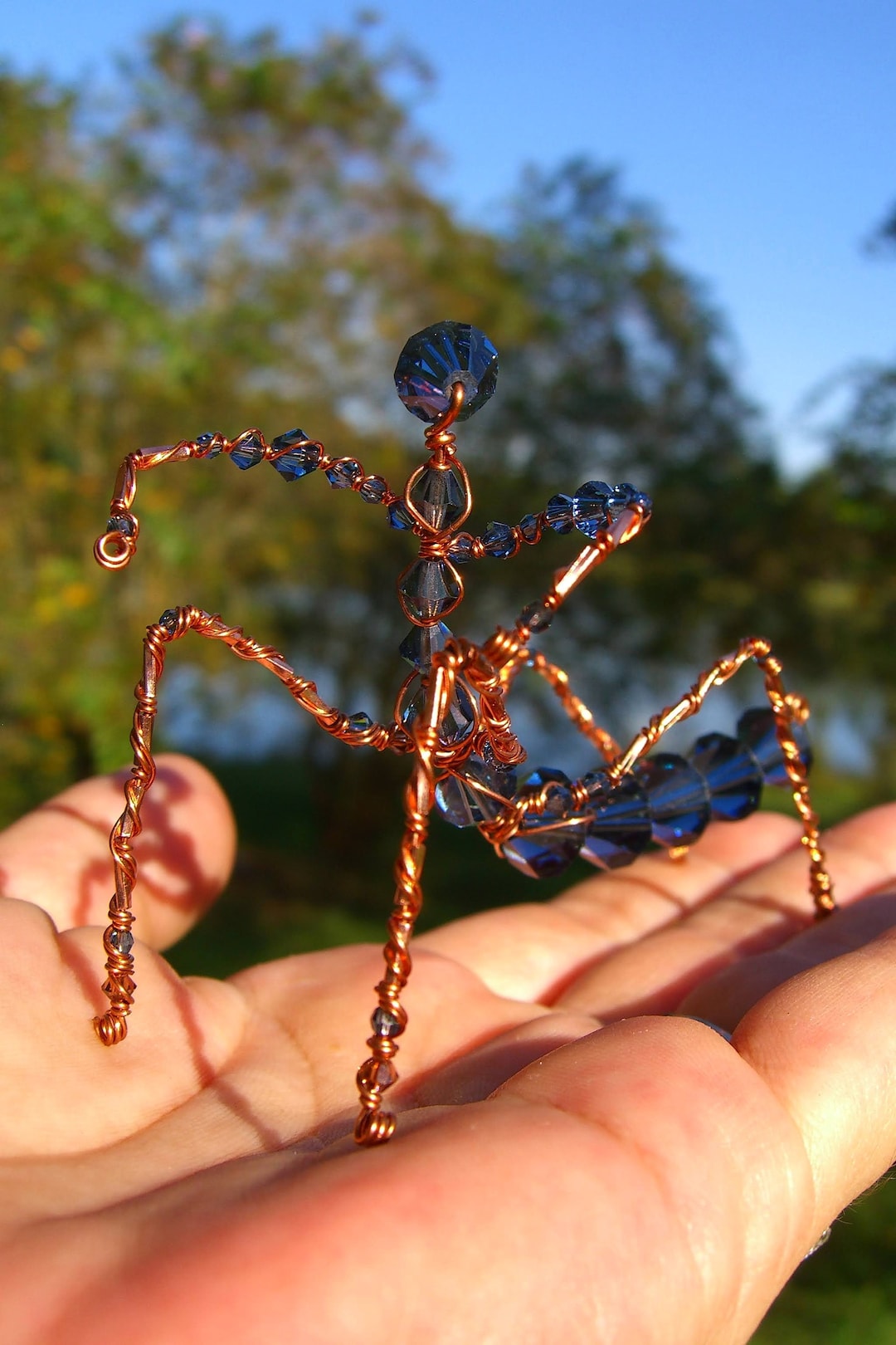 Praying Mantis Praying Mantis Suncatcher Handmade Beaded Wire ...