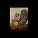 Squirrel Clown 8 X 10 in Art Poster Print - Etsy