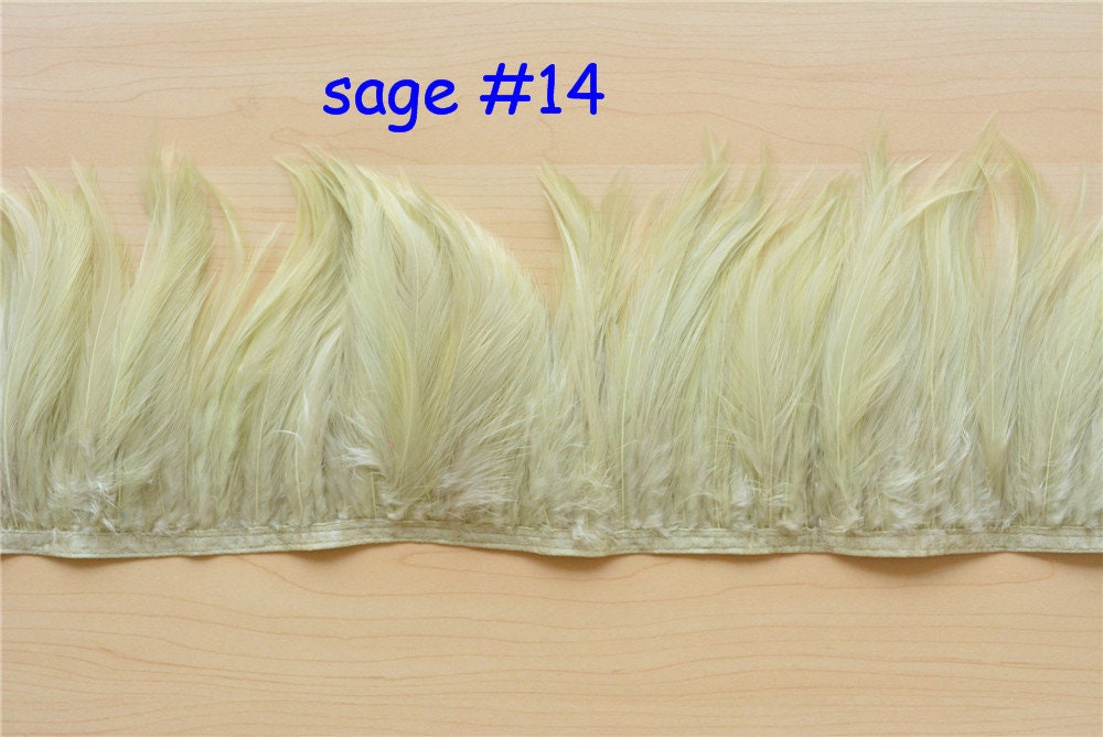 Handmade Dyed Rooster Hackle Feather Feathers Plume Fringe | Etsy