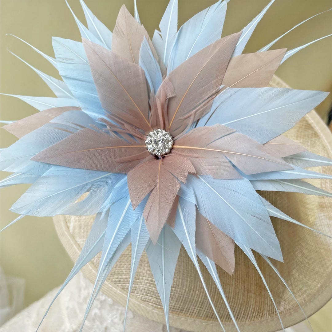 Customized Feather Flower Plume Flowers Millinery Fascinators Feathers ...