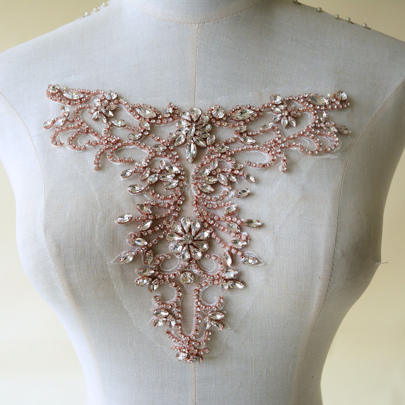 Sparkling Rhinestone Applique Shoulder Accessories Sleeve - Etsy