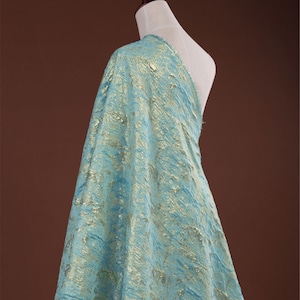 Wholesale -SALE, Powder Blue Metal Pattern Fabric, Polyeter Cotton ...