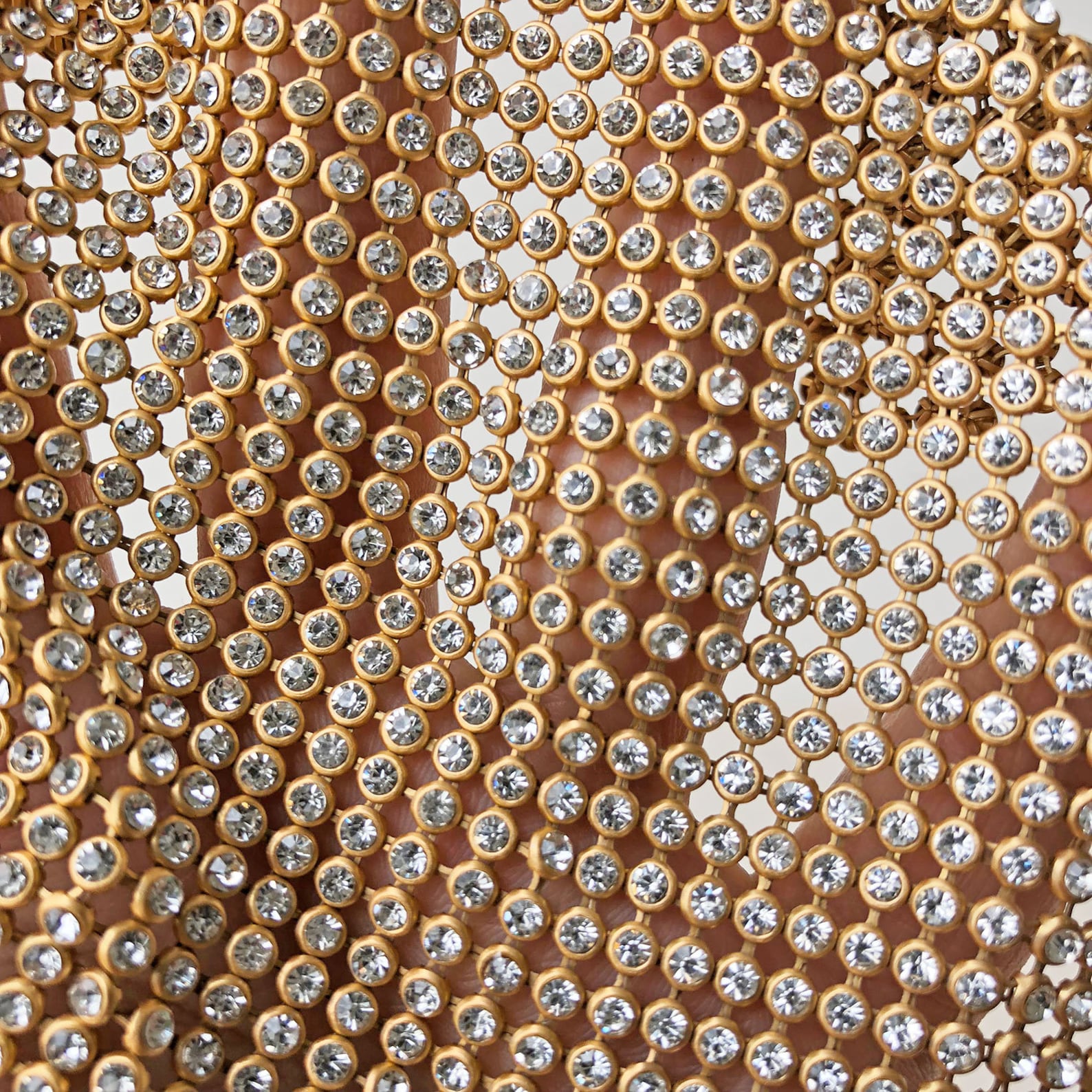 Sparkling Rhinestone Sheet Fabric Diamante Wrap Ribbon Crystal - Etsy