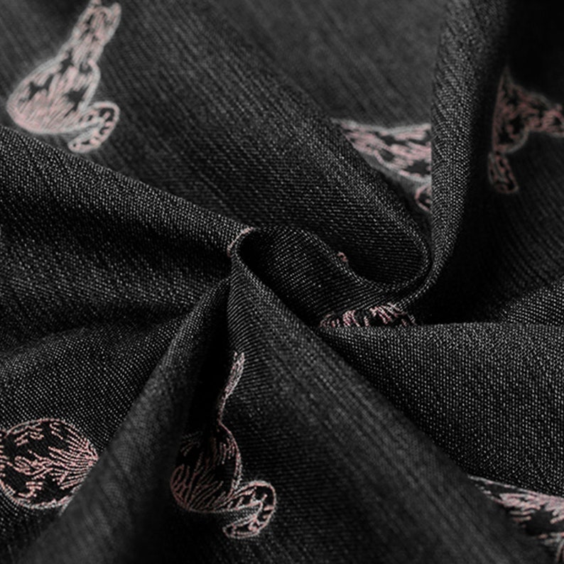 On Sale Cat Pattern Jacquard Fabric Embrossed Style Jacquard - Etsy