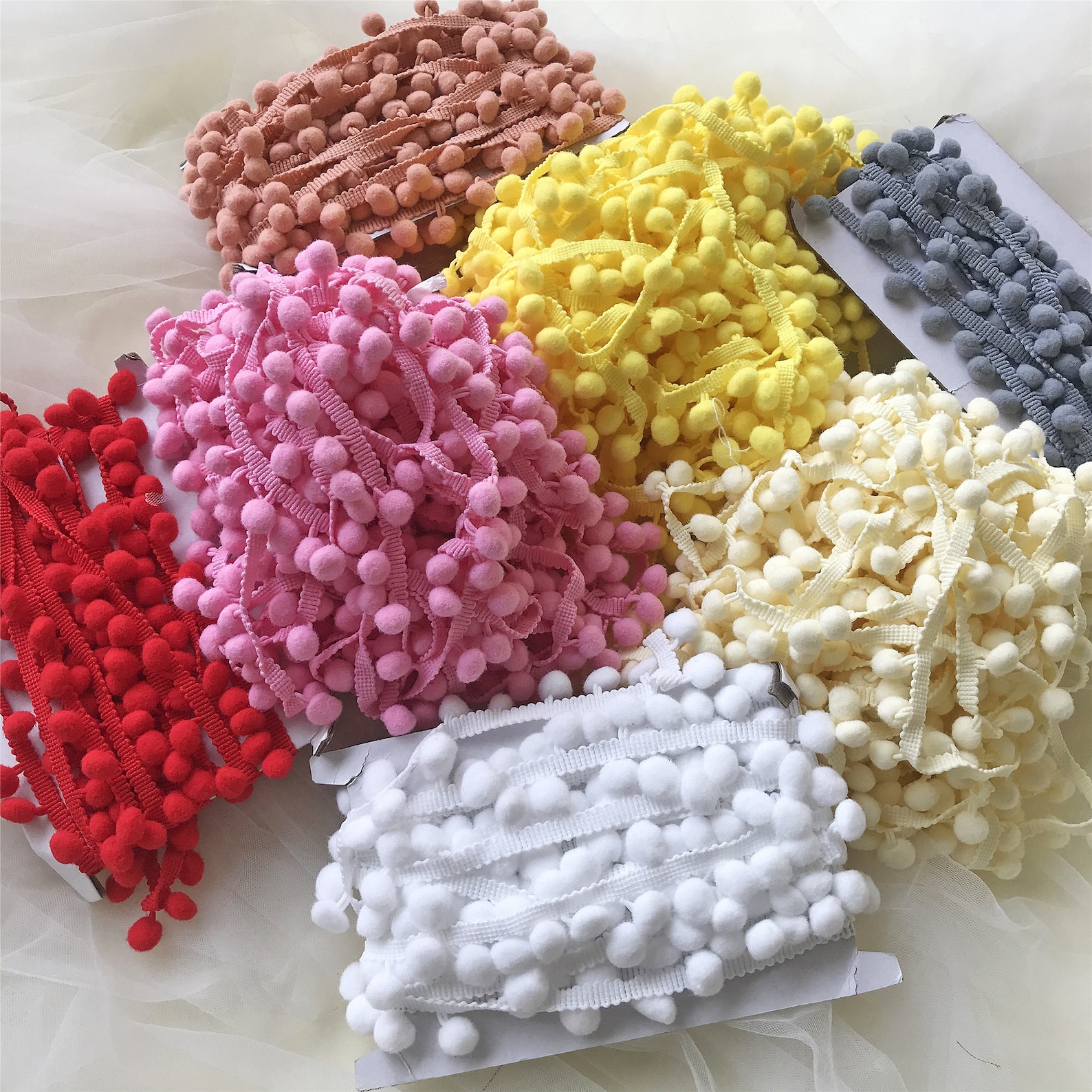 5 Meters Pom Pom Trim Ball Ribbons Ethnic Fringe Lace Trims - Etsy