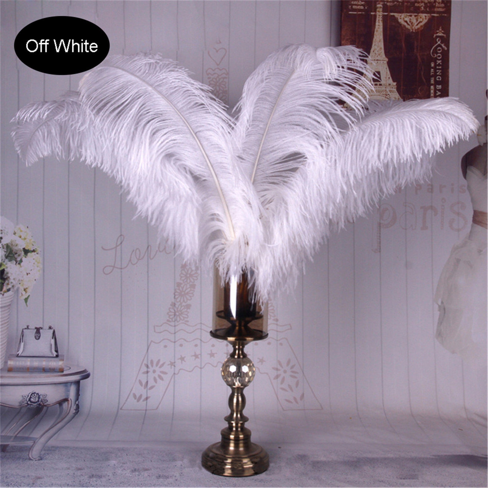 Dyed Large Ostrich Feathers Plume DIY Wedding Party Table Christmas ...