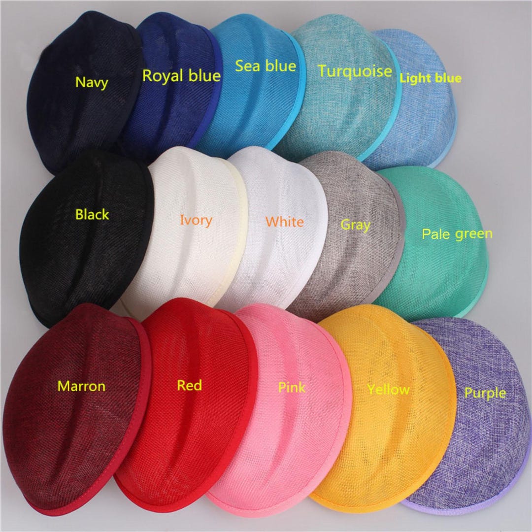 Sinamay Button Hat Base Top Hat for Millinery Fascinator & Hat Making ...