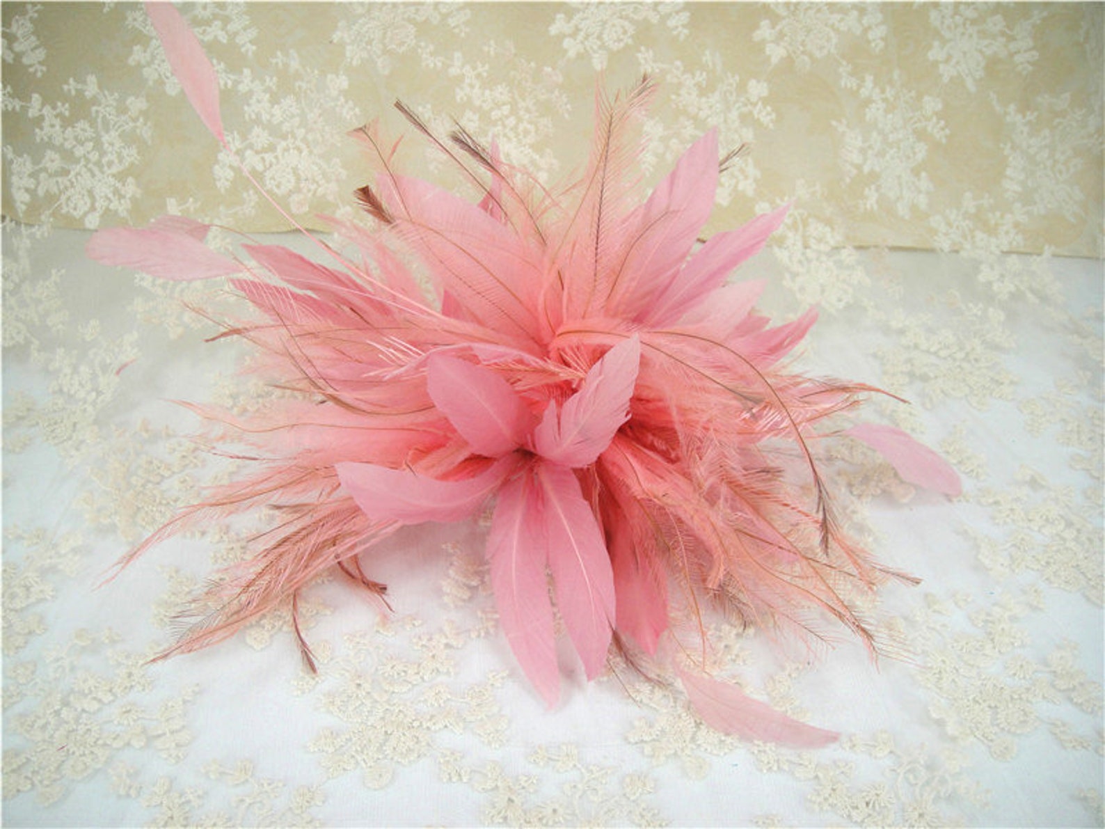 Handmade Goose Feather Flower Mount Bouquet Dyed Faux flowers | Etsy