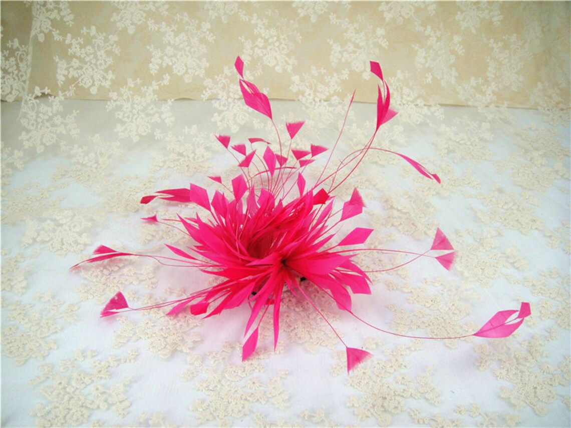 Natural Goose Feather Flower Mounts Bouquet Faux Flowers Dyed - Etsy