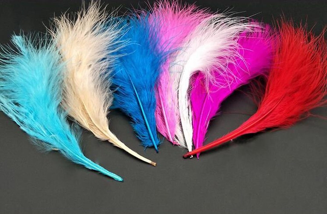 Colourful Marabou Feather Set of 20 Pcs 8-13 Cm Length for Christmas ...