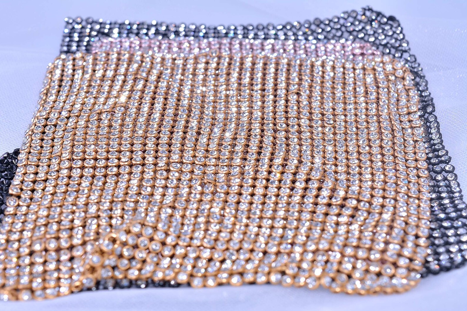 Sparkling Rhinestone Sheet Fabric Diamante Wrap Ribbon Crystal - Etsy