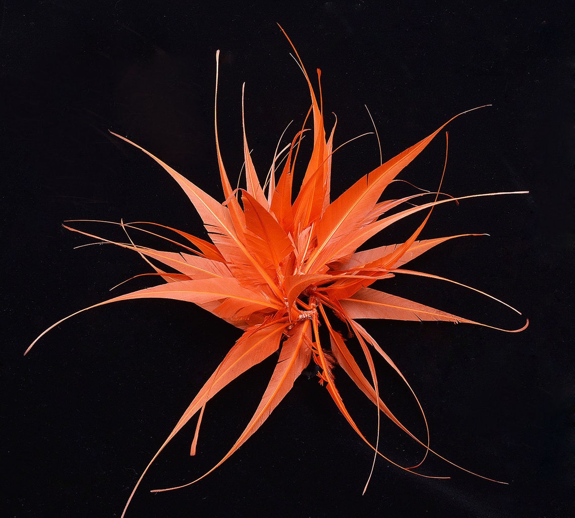 Feather Flower Millinery Flowers Twisted Flower Feather Trim - Etsy