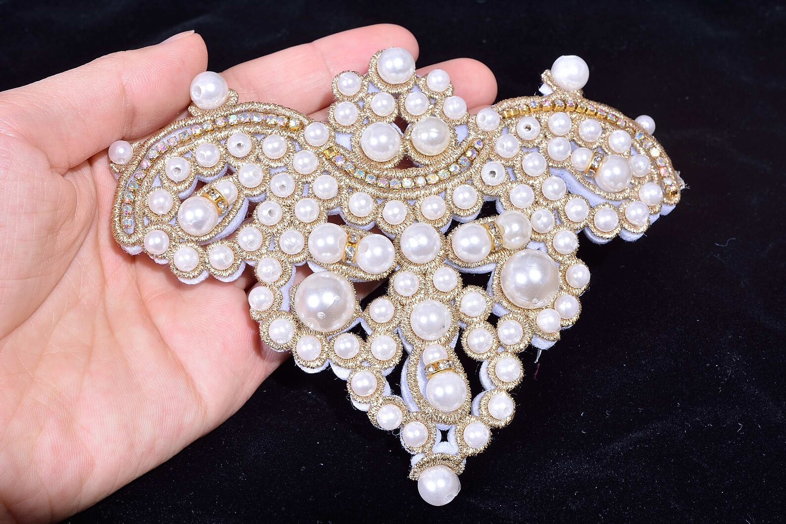 2PCS Pearl Crystal Rhinestone Shoe Clips Applique Diamante - Etsy