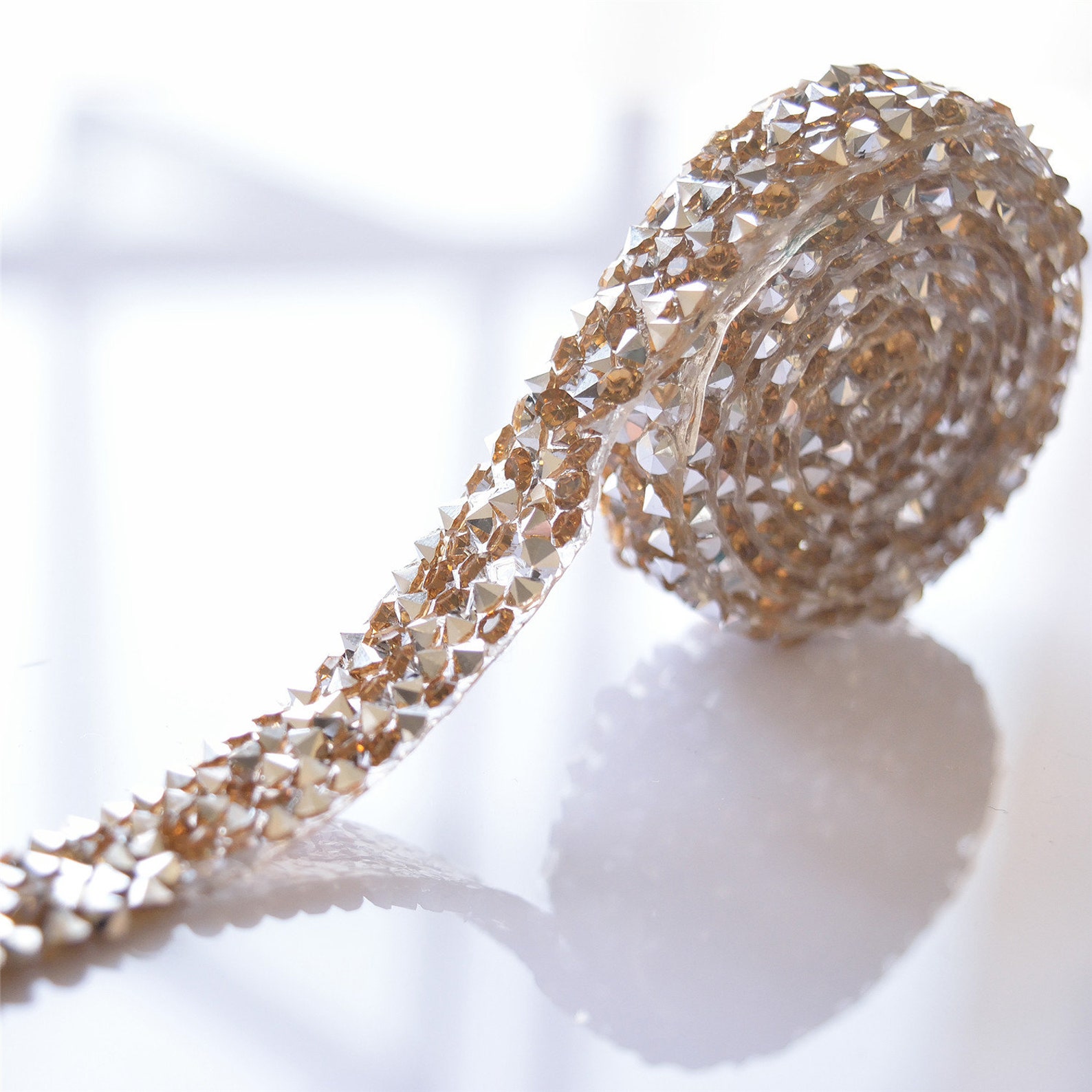 Color Rhinestone Wrap Ribbon Bling Colorful Banding Trims | Etsy