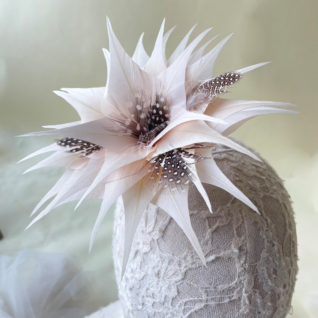 Customized Feather Flower Bouquet Flowers Millinery Goose Feathers Hat ...