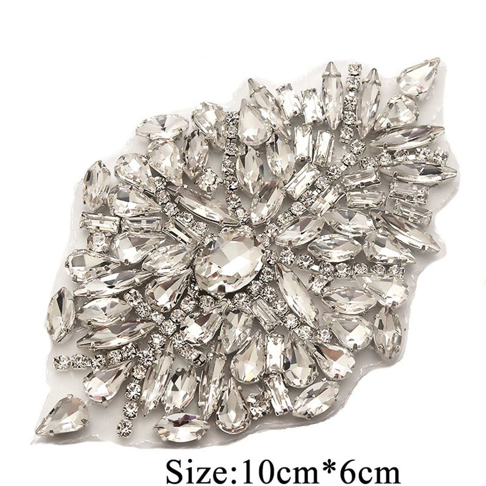 Crystal Rhinestone Shoe Clips Applique Diamante Appliques Sash | Etsy