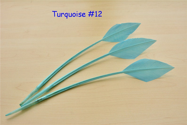 17 Colors Natural Arrowhead Turkey Quill Feather for Millinery Hats ...