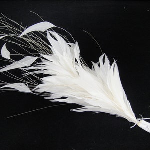 Natural Goose Feather Flower Mounts Bouquet Faux Flowers Dyed Feathers ...