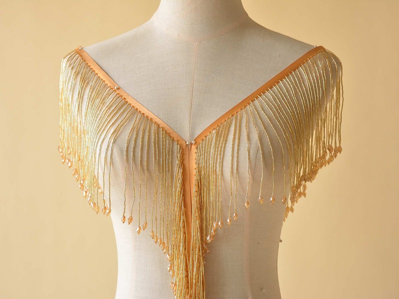 Dangling Beaded Fringe Trim Drape Heavy Beads Trims for Haute - Etsy