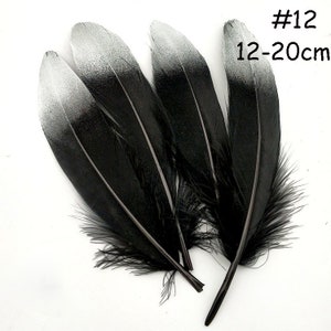 Real Natural Dipped Glitter Goose Feather DIY Wedding Party Decor Hair ...