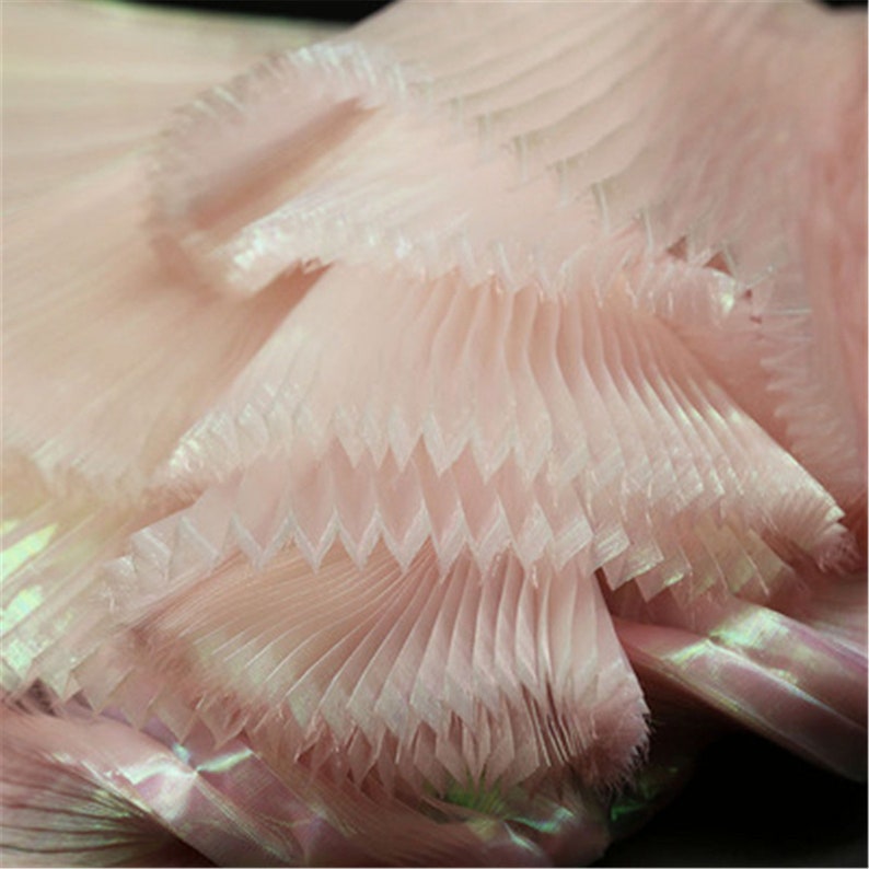 Organ Pleated Lace Fabric Folded Trimming Mesh for Bridal - Etsy