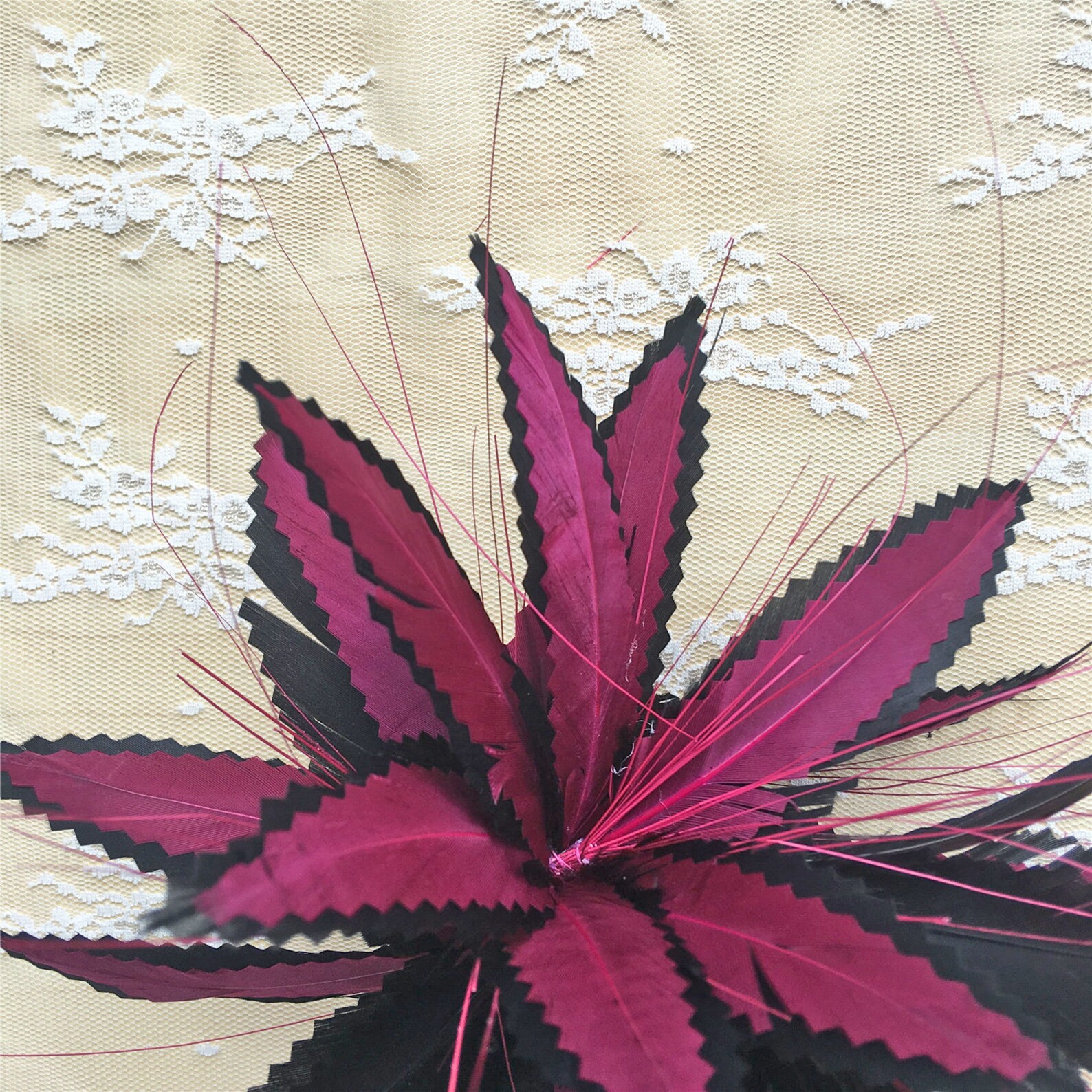 Real Hackle Dyed Goose Feather Flower Mounts Bouquet Trimmings - Etsy