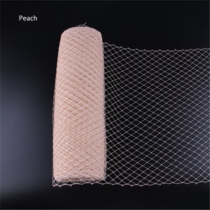25cm (9.8") Crinoline Fishnet Russian Wedding Birdcage Veils Millinery ...