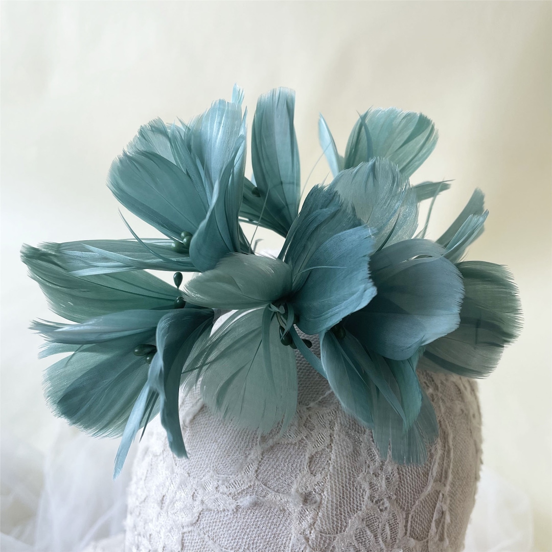 Race Feather Flower Millinery Flowers Twisted Flower Feather Trim for ...