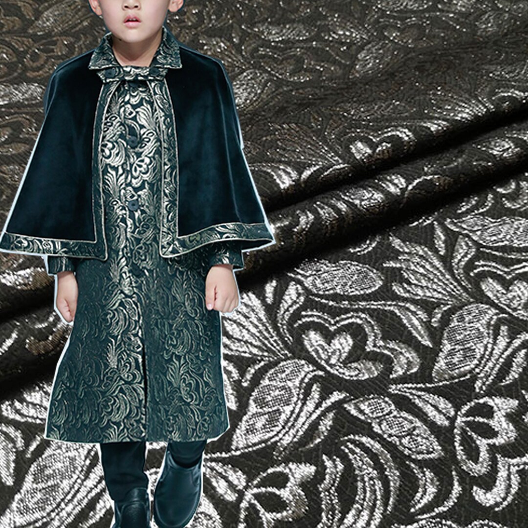 Floral Emboss Jacquard Fabric Lame Brocade Damask for Haute Couture ...