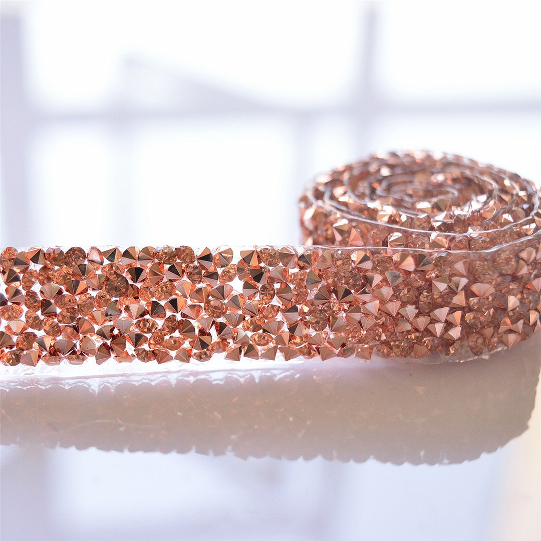 Rhinestone Wrap Ribbon Bling Colorful Banding Trims Accent for Shoulder ...