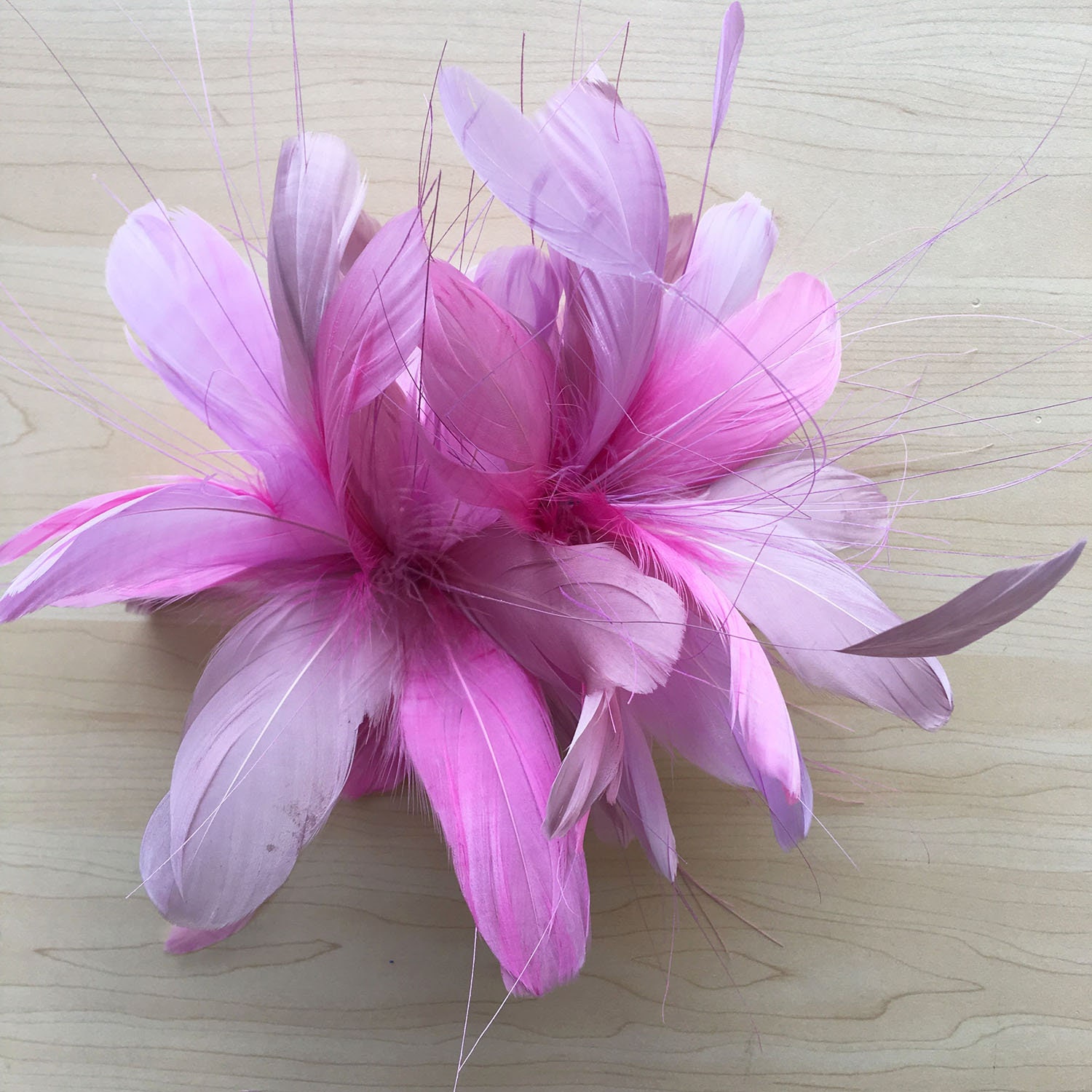 Double Goose Feather Flower Mounts Bouquet Faux Flowers - Etsy