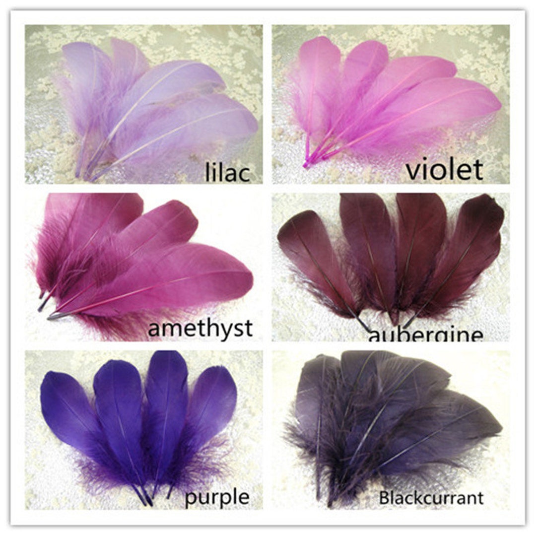 Dyed Natural Real Stripped Goose Feathers for Millinery Hat Making ...