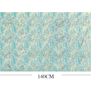 Wholesale -SALE, Powder Blue Metal Pattern Fabric, Polyeter Cotton ...