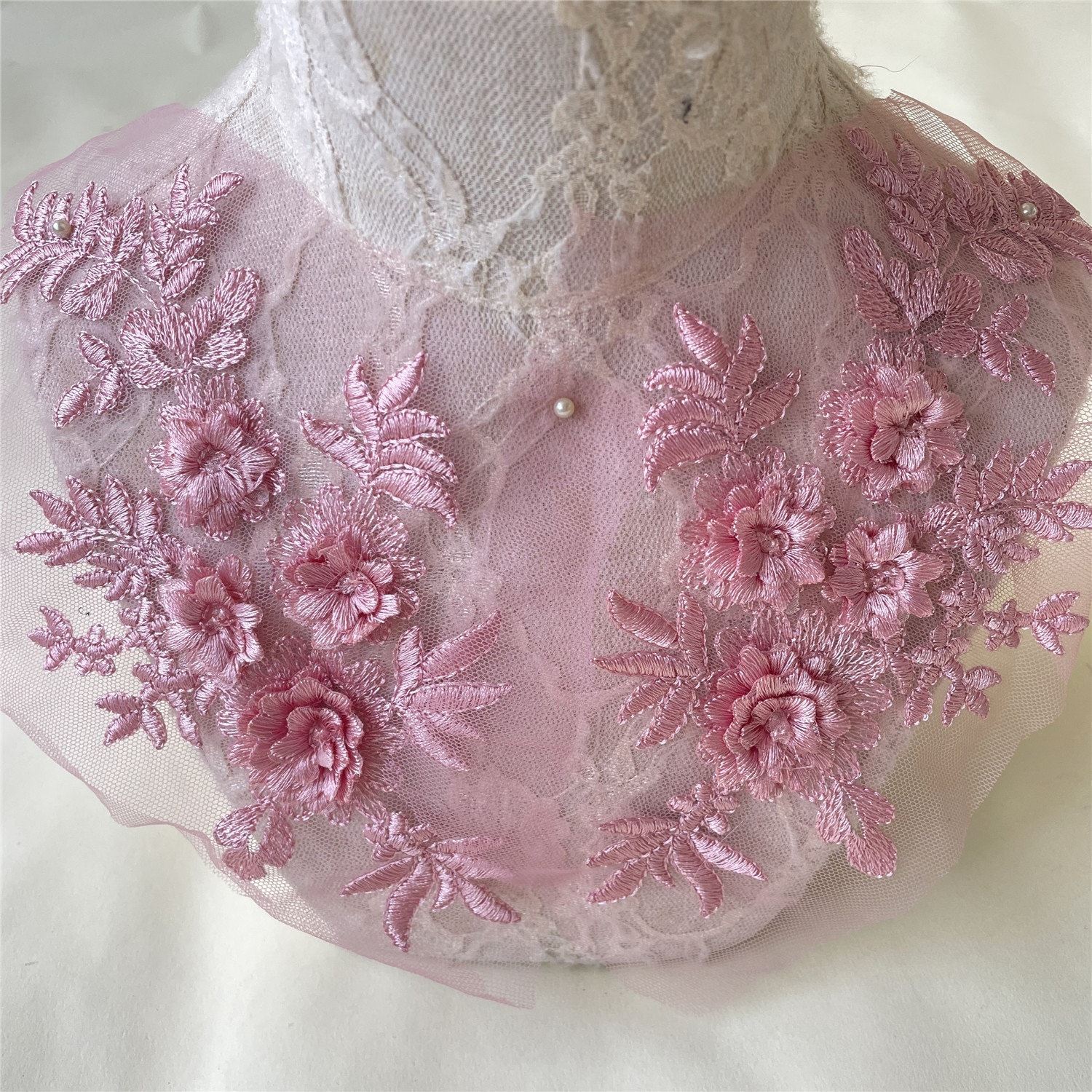 21 Colors Floral Lace Applique 3D Embroidery Flower Lace Patch - Etsy