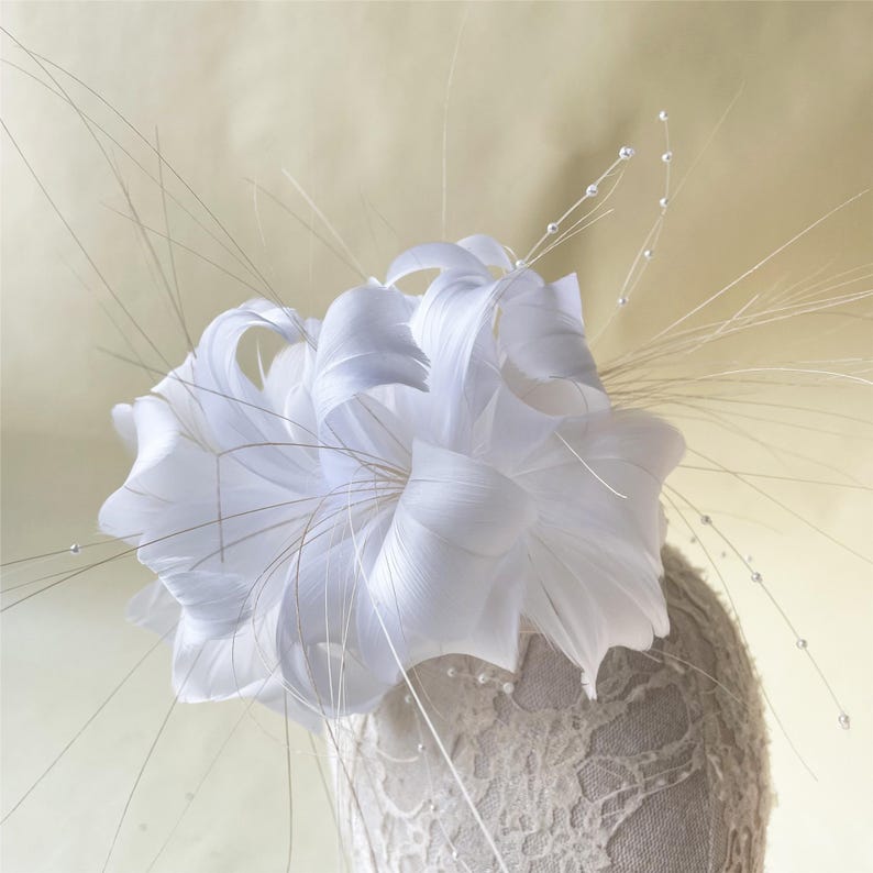 Twist Feather Mount Flower Millinery Fascinators Hat Making Headpiece ...