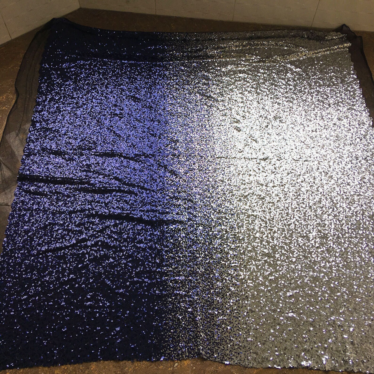 Gradient Color Sequin Embroidery Lace Fabric Materials - Etsy