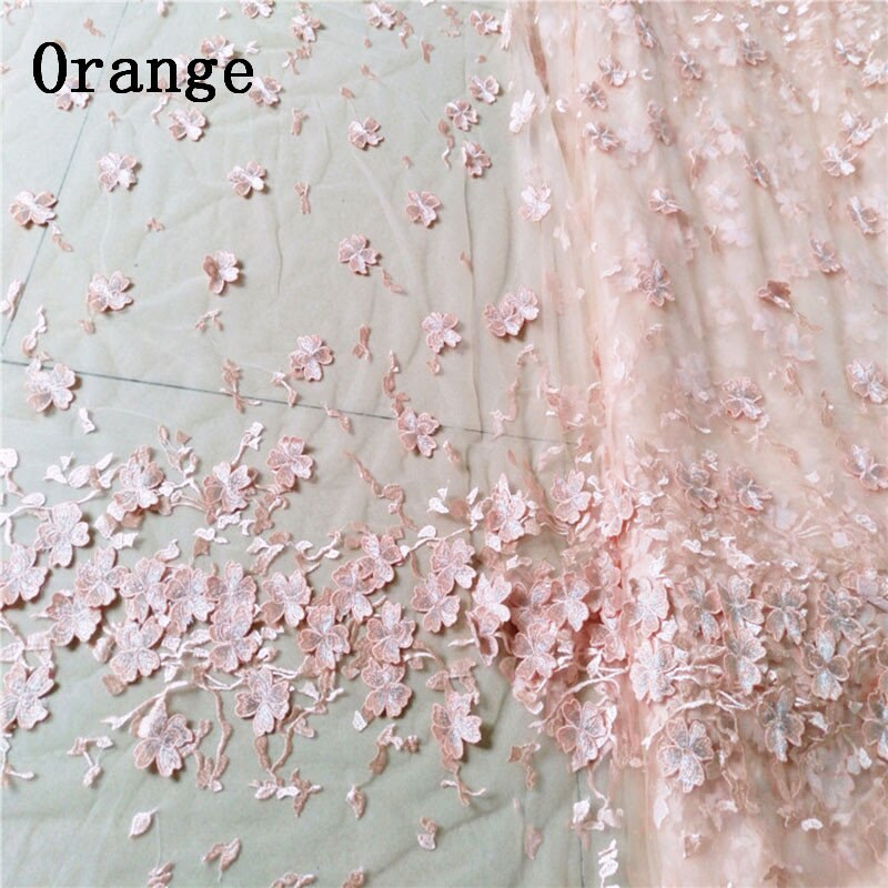 Multi Color Elegant Embroidery Lace Fabric Mesh Materials 3D | Etsy