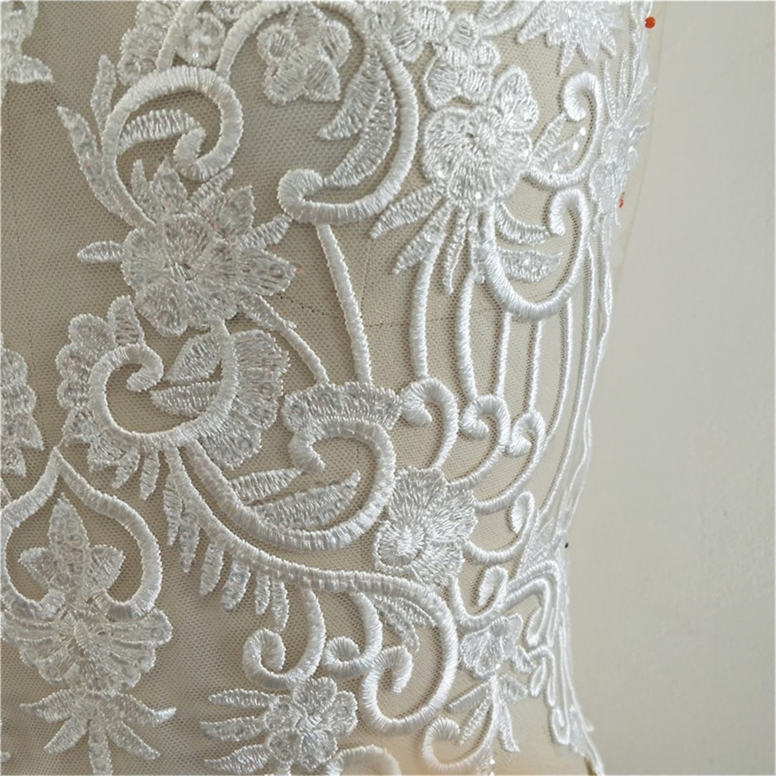 Bodice Lace Appliques Floral Embroidery Lace Applique Sewing - Etsy