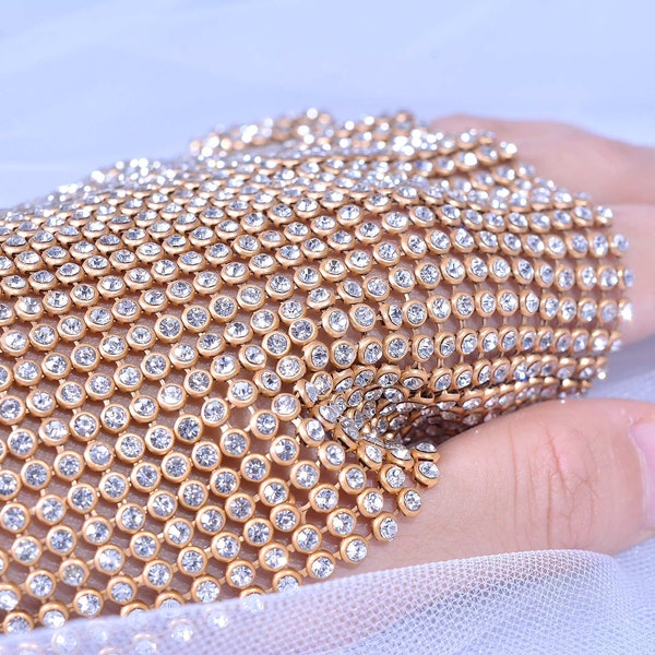 Rhinestone Mesh - Etsy