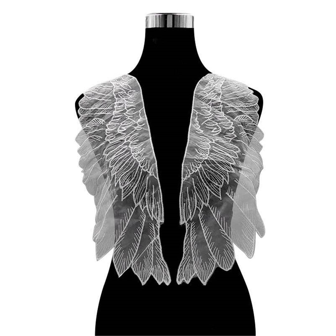 Bodice Organza Lace Appliques Wing Lace Applique Sewing on Evening ...