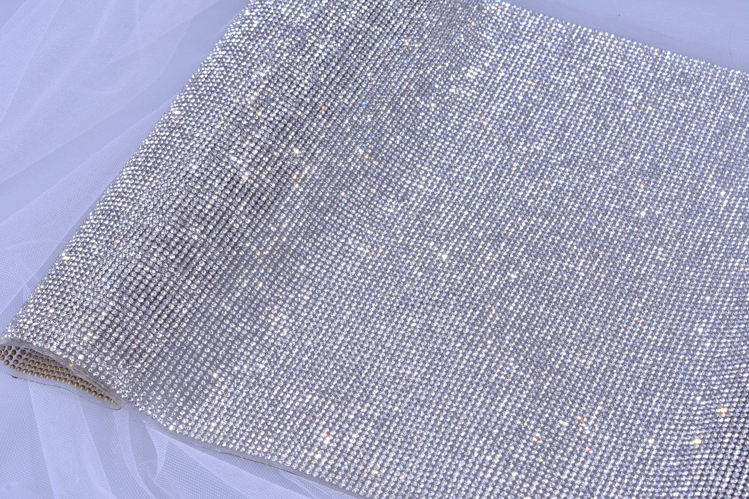 Sparkling Rhinestone Sheet Diamante Wrap Ribbon Crystal Mesh | Etsy