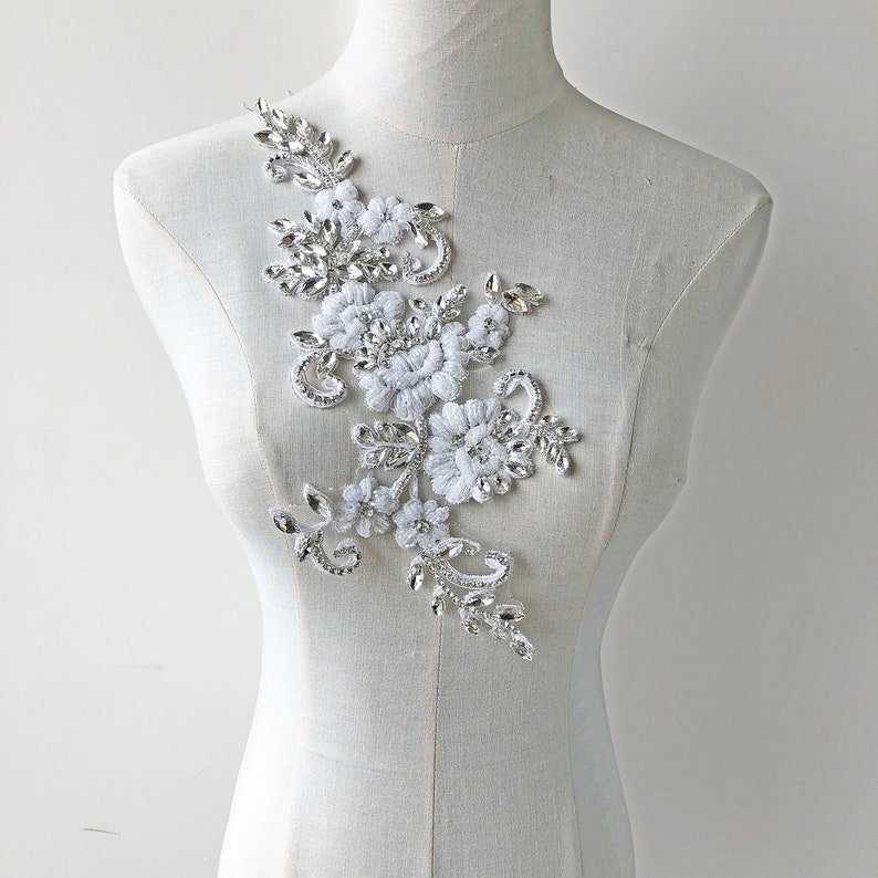 Luxurious Rhinestone Applique Sparkling Crystal Appliques With ...