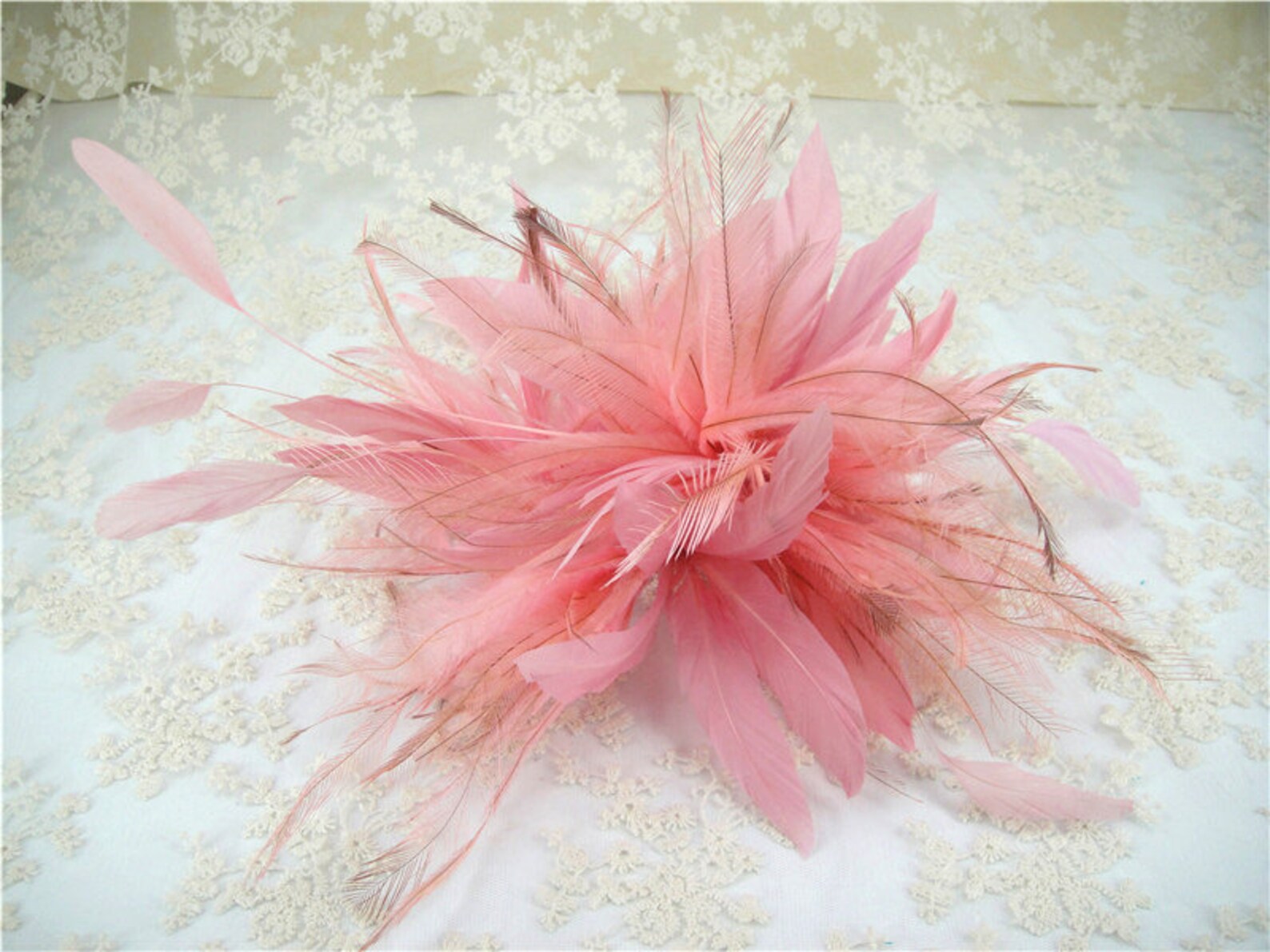 Handmade Goose Feather Flower Mount Bouquet Dyed Faux flowers | Etsy