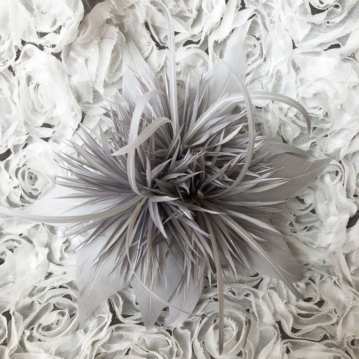 Customized Feather Flower Plume Bouquet Faux Flowers Millinery Goose ...